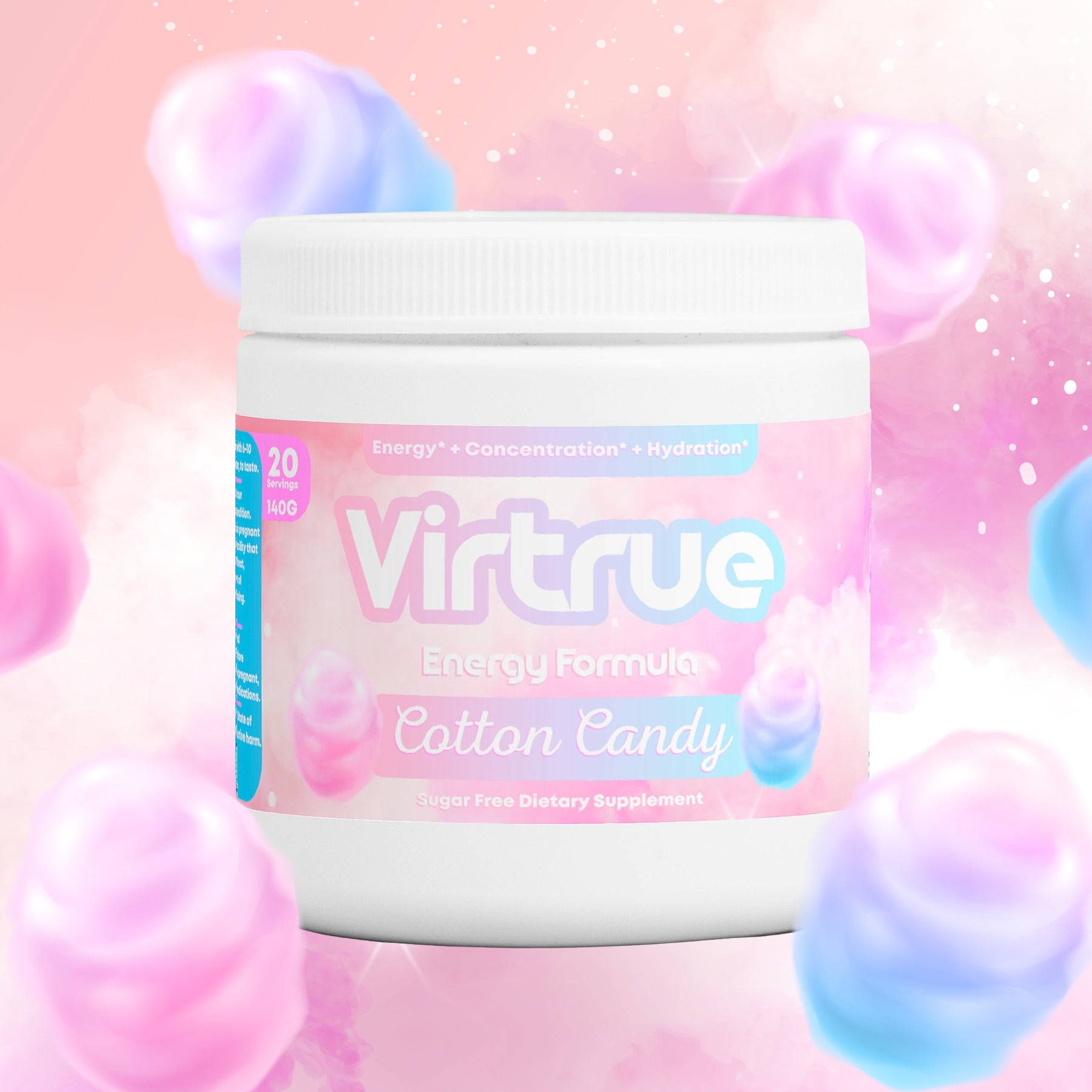 Virtrue Cotton Candy Energy Formula - Cotton Candy Preworkout